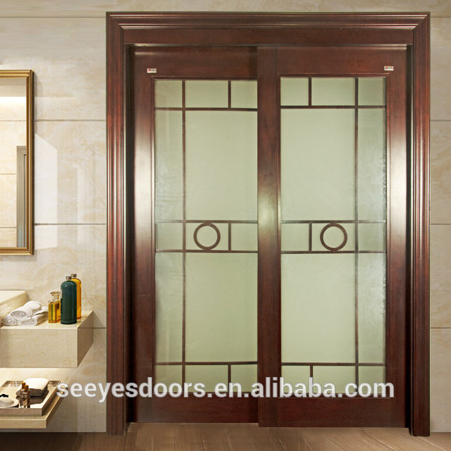 Supply Living Room Dining Hall Partition Sliding Timber Door Wholesale ...